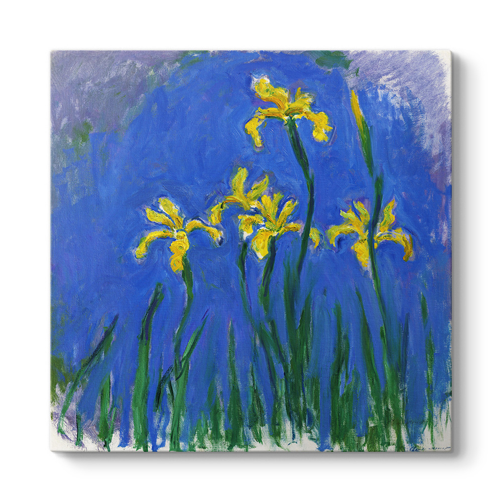 Claude Monet - Yellow Irises Tablosu - TabloShop
