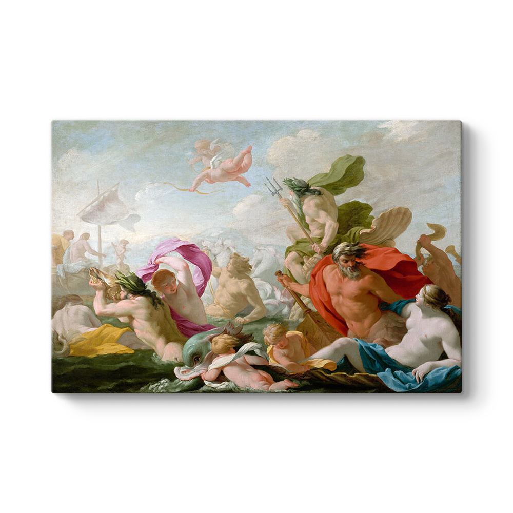 Eustache Le Sueur - Deniz Tanrıları Tablosu - TabloShop