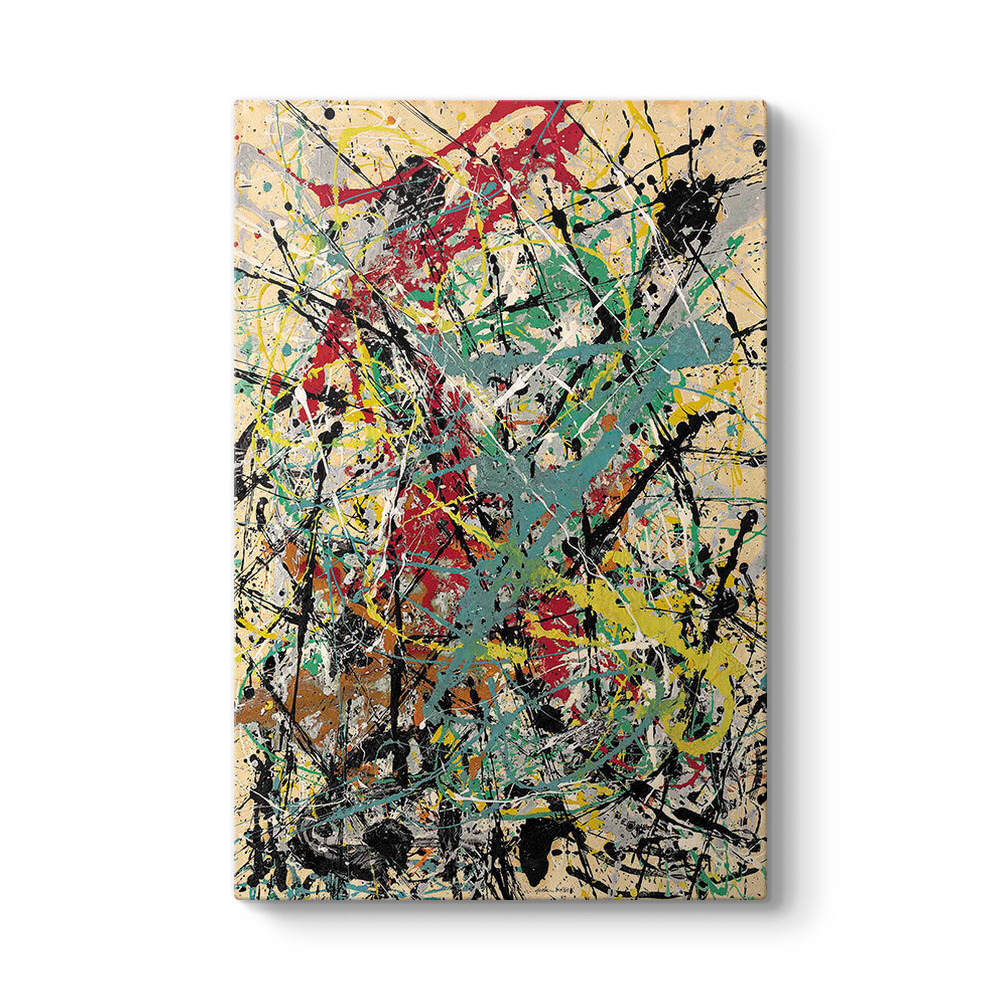 Jackson Pollock - Number 16 Tablosu - TabloShop