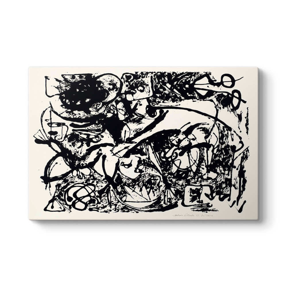 Jackson Pollock - Number 8 Tablosu - TabloShop