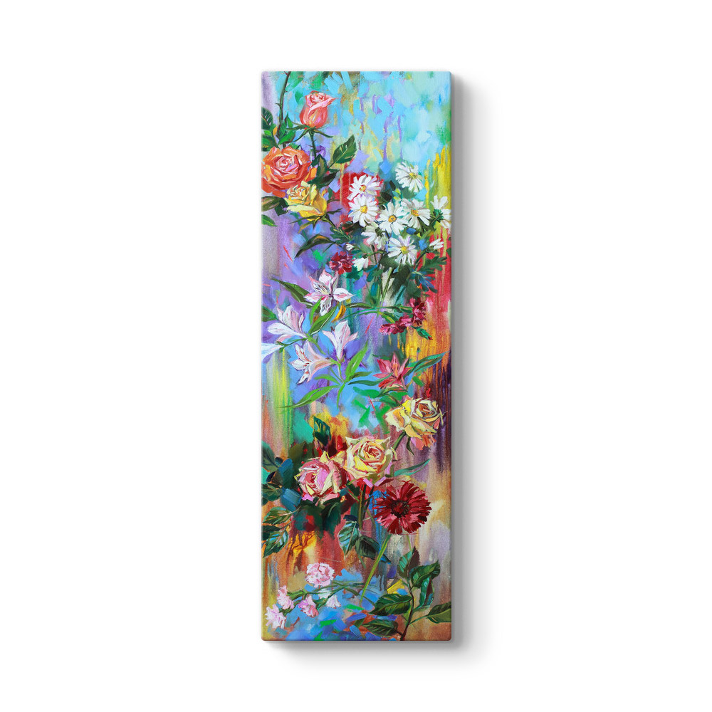 Renkli Çiçekler Sarmalı Tablosu - TabloShop Renkli Çiçekler Sarmalı Tablosu - TabloShop